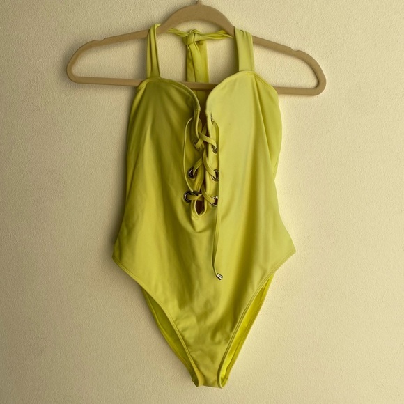 Swim | One Piece Bathing Suit Lime Yellow Green Neon | Poshmark